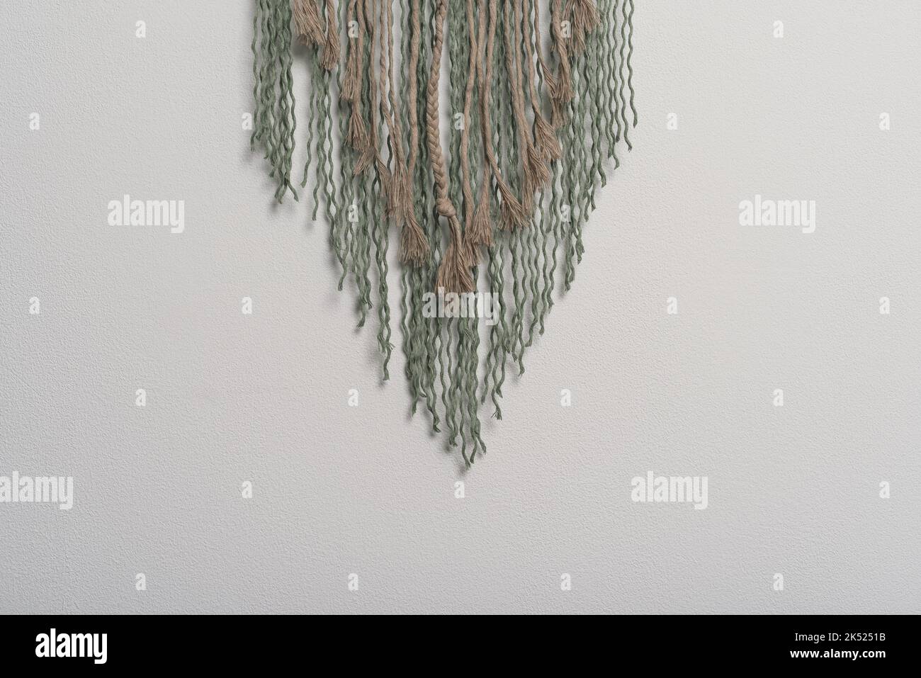 Tree of Life macrame handmade wall decoration green leaves and long ...