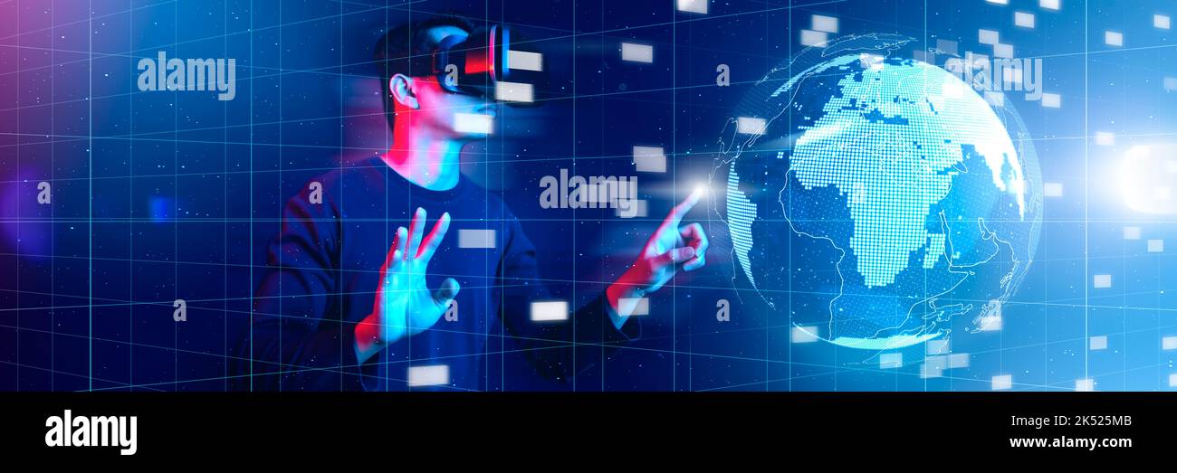 Metaverse virtual reality, augmented reality technology world ... Metaverse virtual reality, augmented reality technology world ...