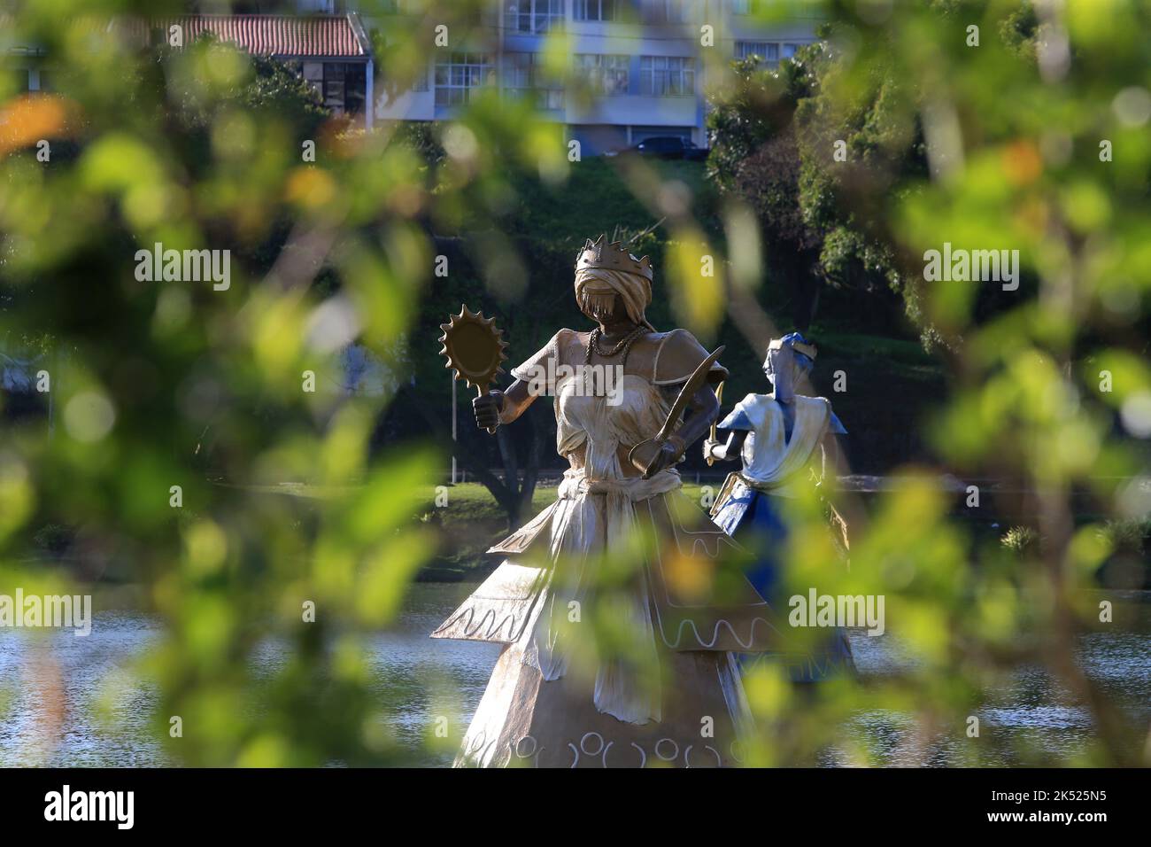 salvador, bahia, brazil - september 29, 2022: sculptures of Orixa ...