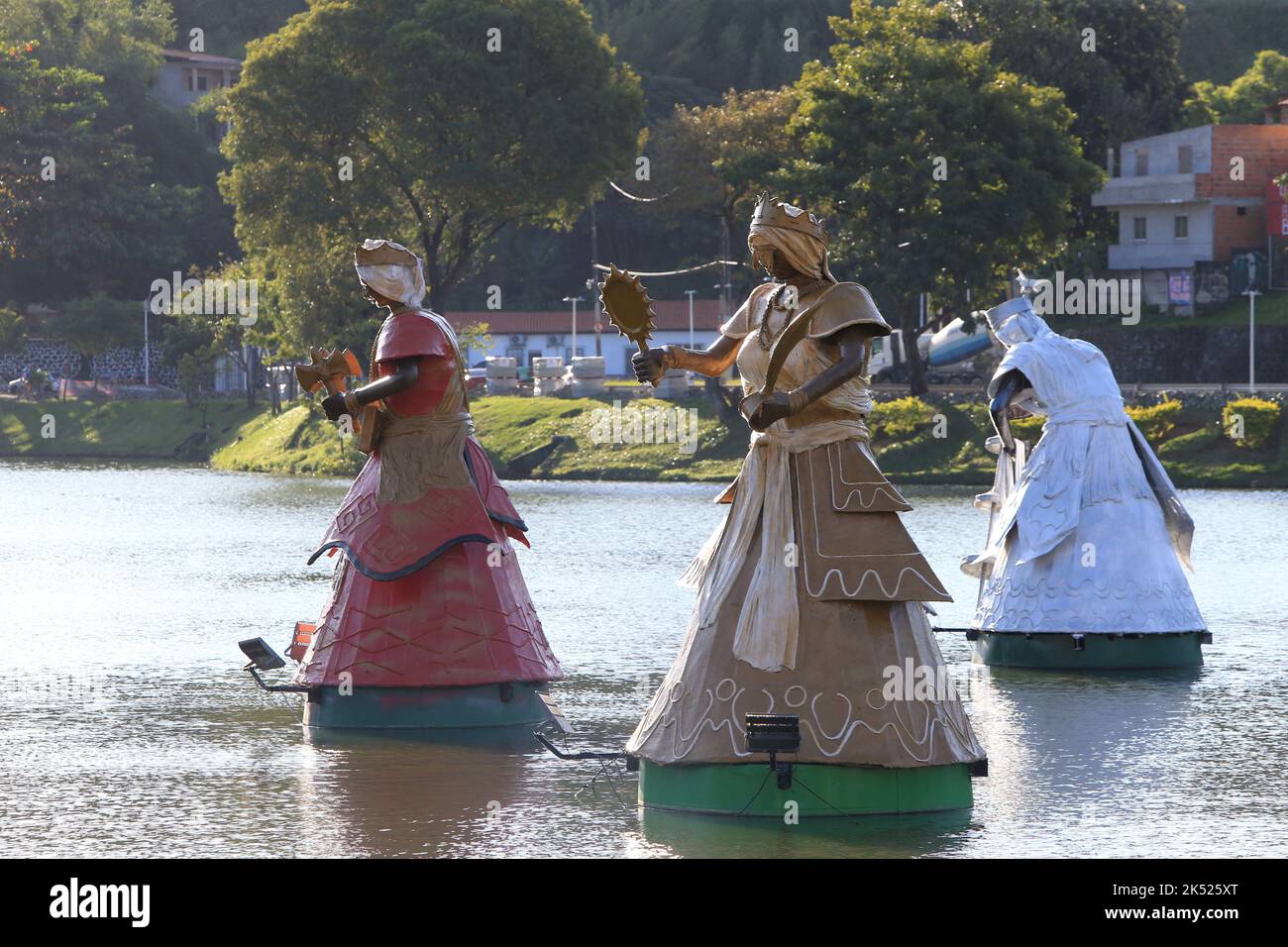 salvador, bahia, brazil - september 29, 2022: sculptures of Orixa ...