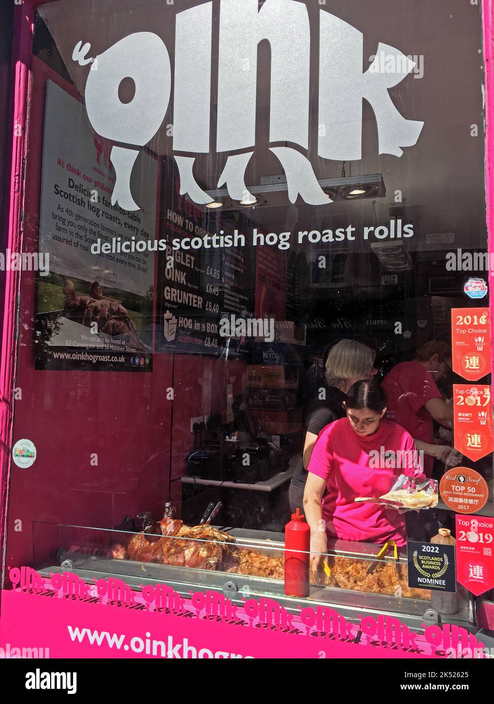 Typical scottish food, roasted hog rolls Stock Photo - Alamy