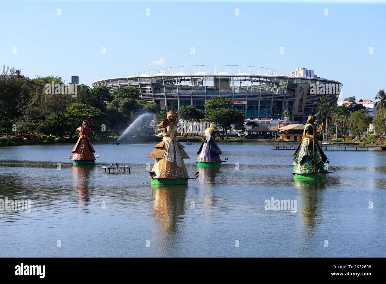 salvador, bahia, brazil - september 29, 2022: sculptures of Orixa ...