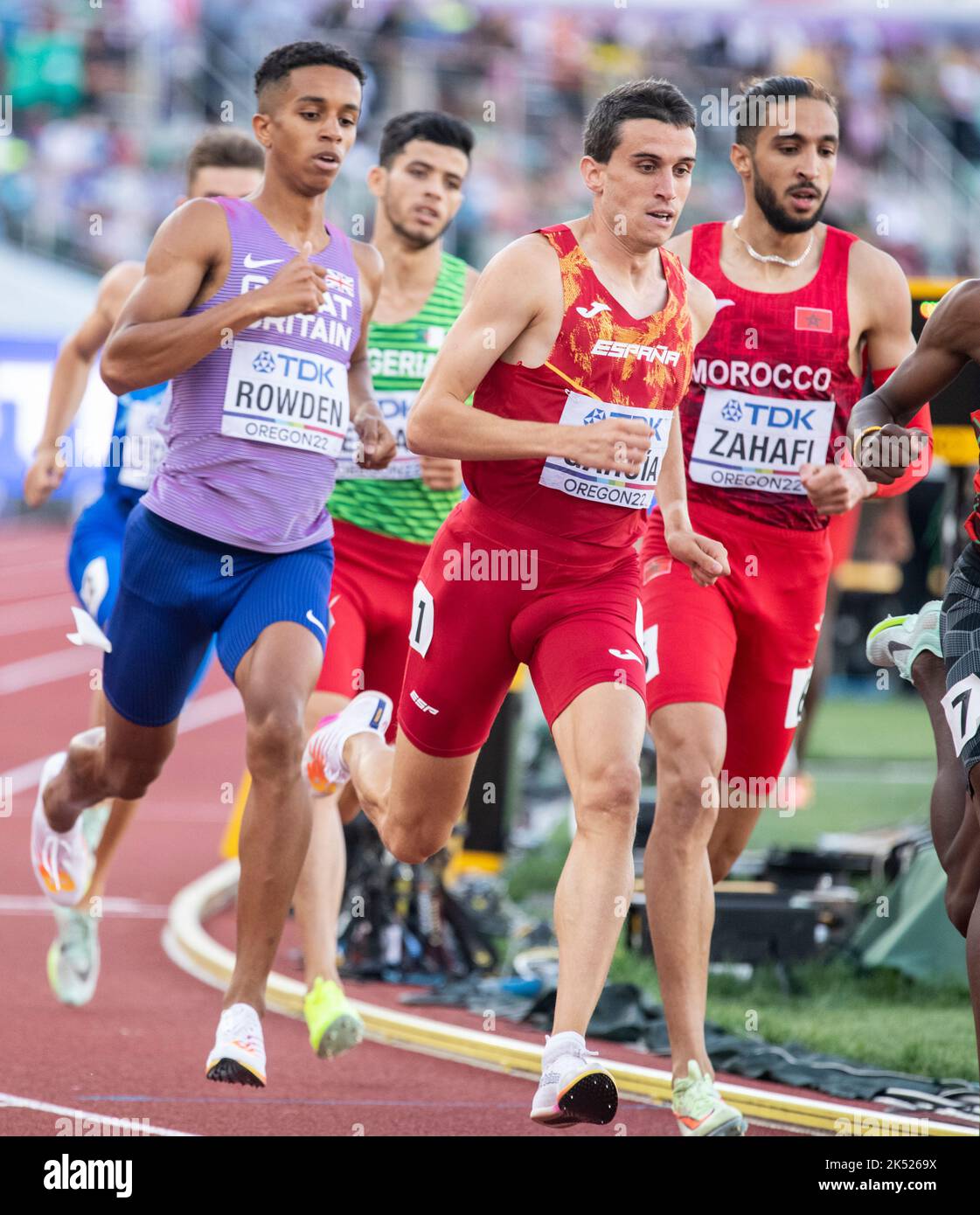 Daniel Rowden of GB&NI and Mariano Garcia of Spain competing in the men ...