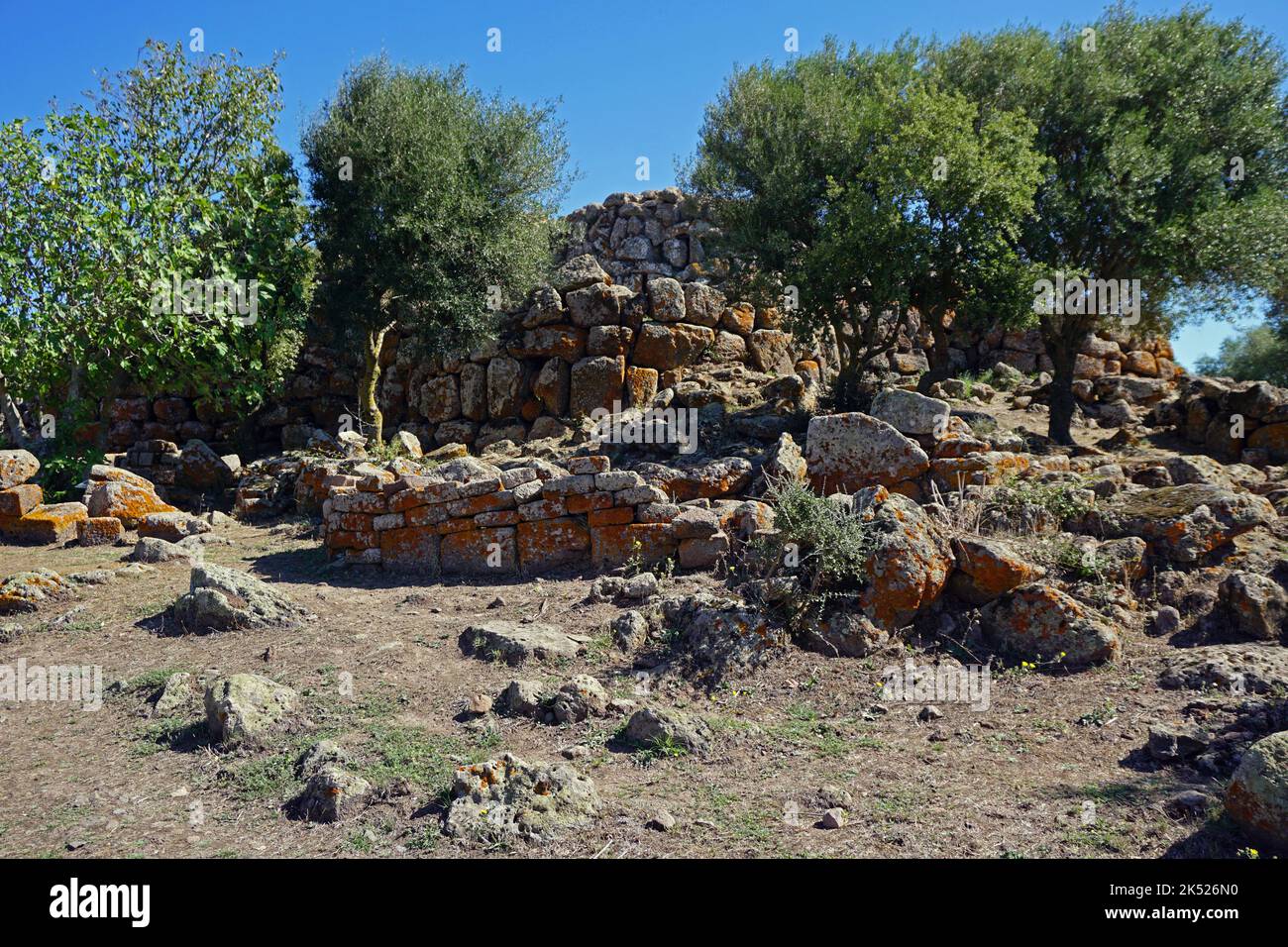Orroli, Sardinia, Italy. Nuraghe Arrubiu prehistorical monument Stock ...