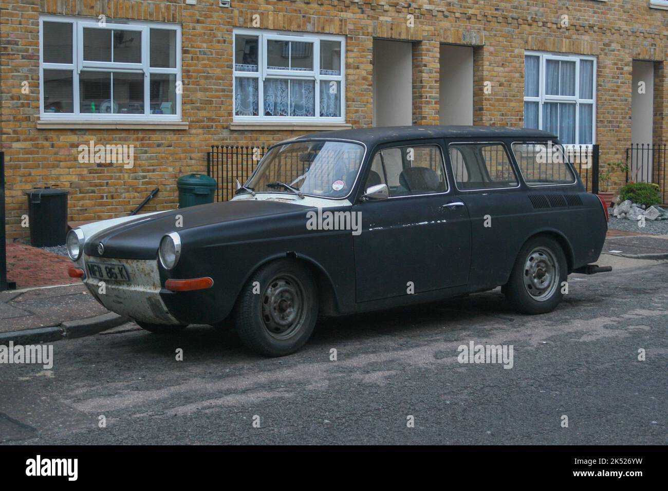 Volkswagen Variant, Squareback, 1971, parked in an urban street, 2008 ...