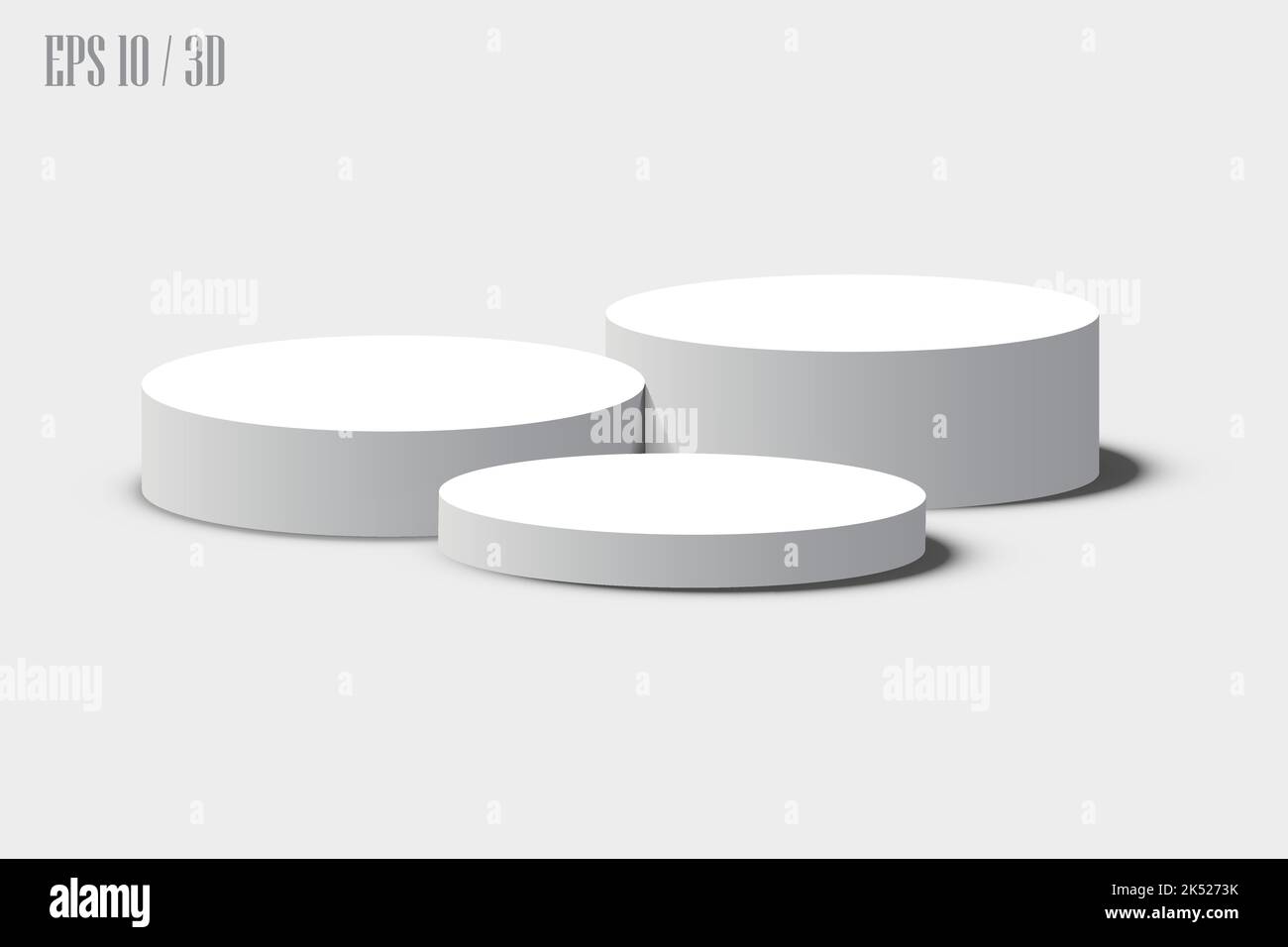 Display pedestal, Design platform, Empty product, White room and side ...