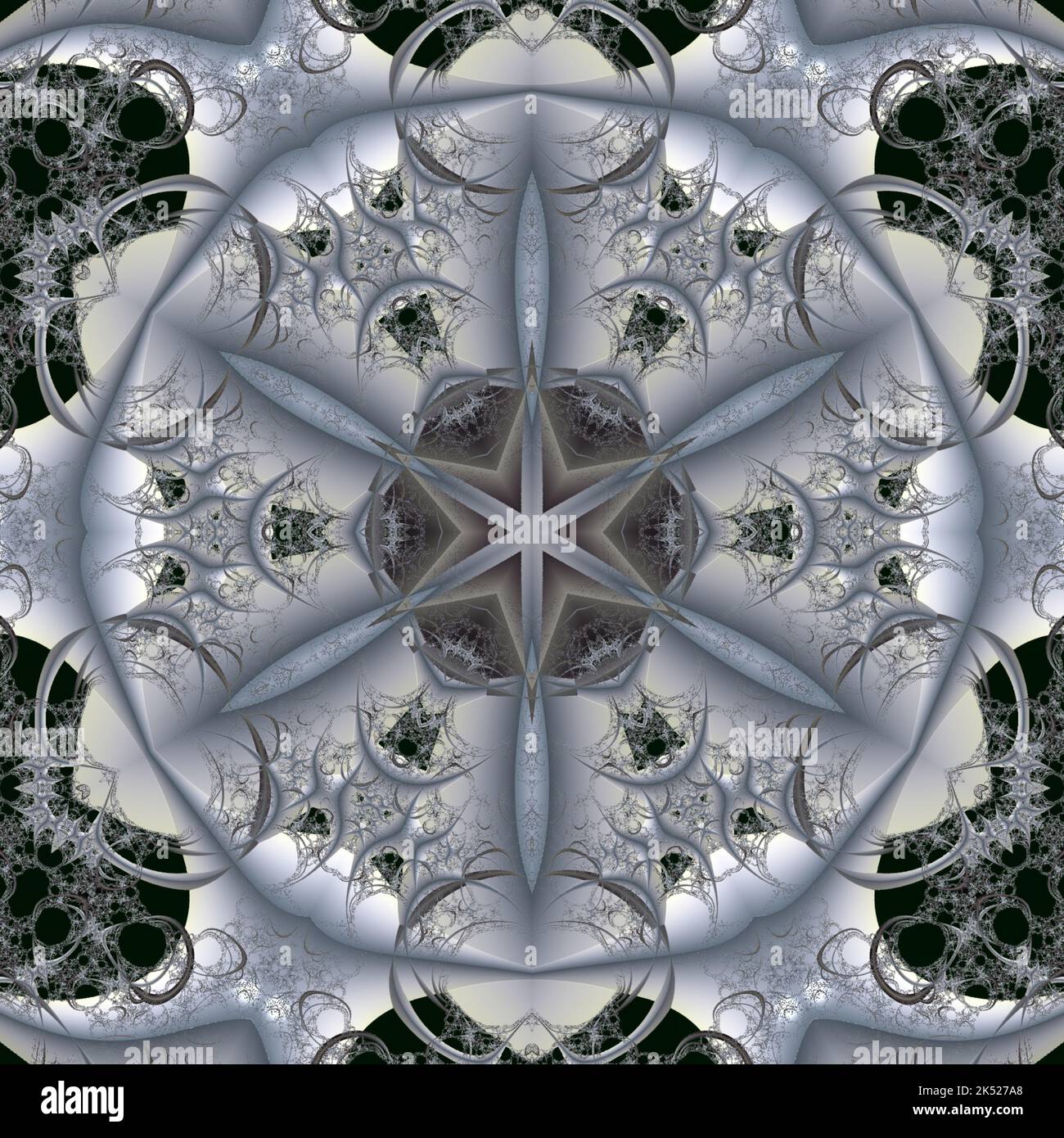 Abstract Computer generated Fractal design. A fractal is a never-ending ...