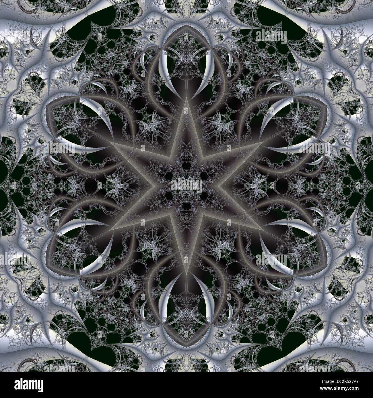 Abstract Computer generated Fractal design. A fractal is a never-ending ...
