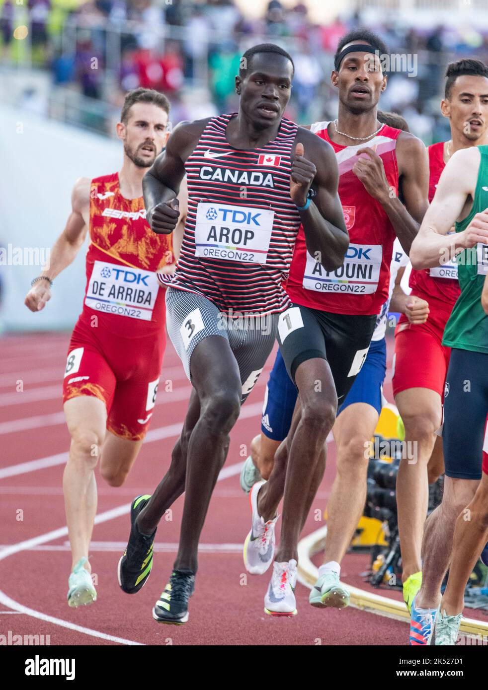 Marco Drop of Canada competing in the men’s 800m heats at the World ...