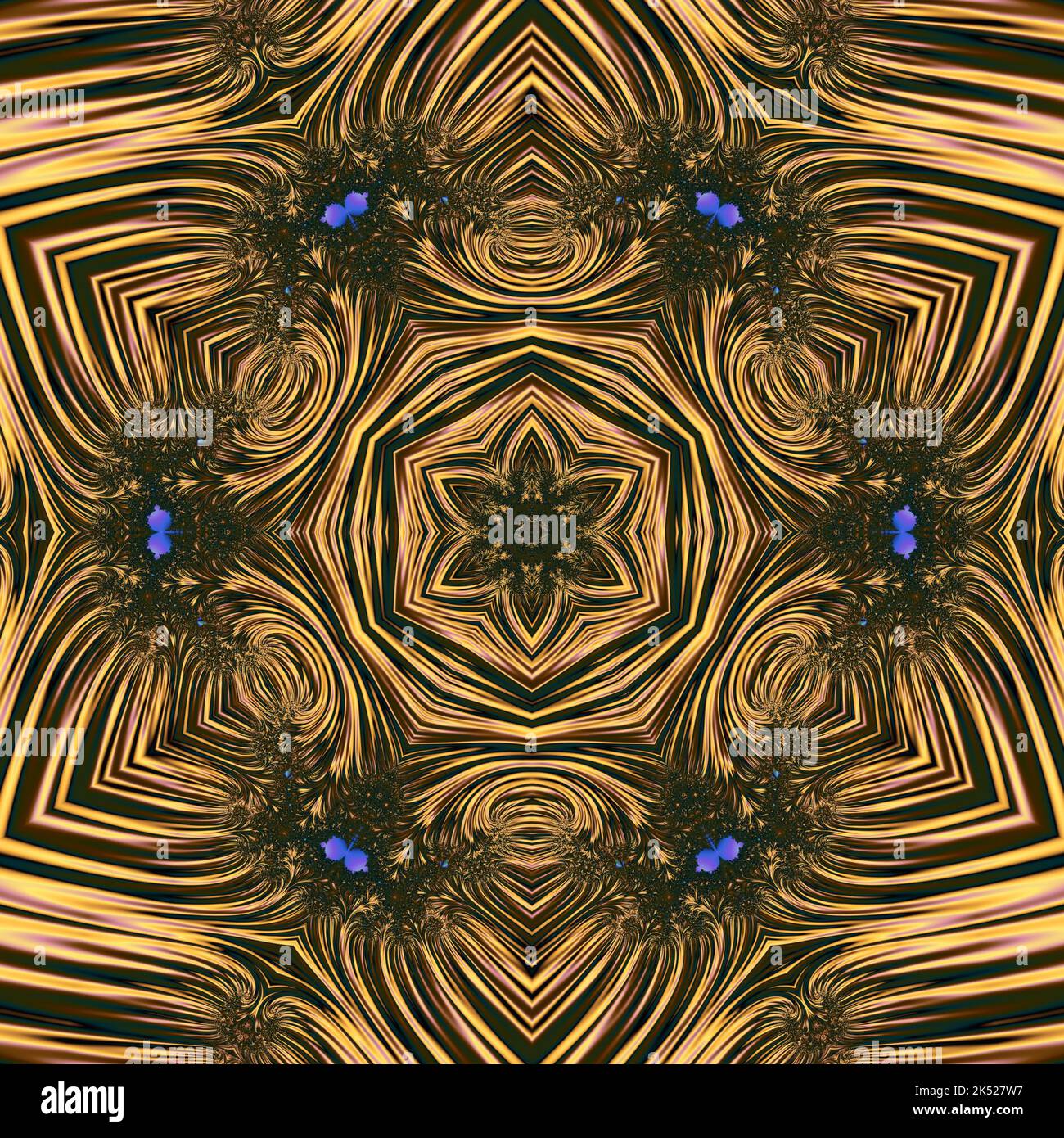 Abstract Computer generated Fractal design. A fractal is a never-ending ...