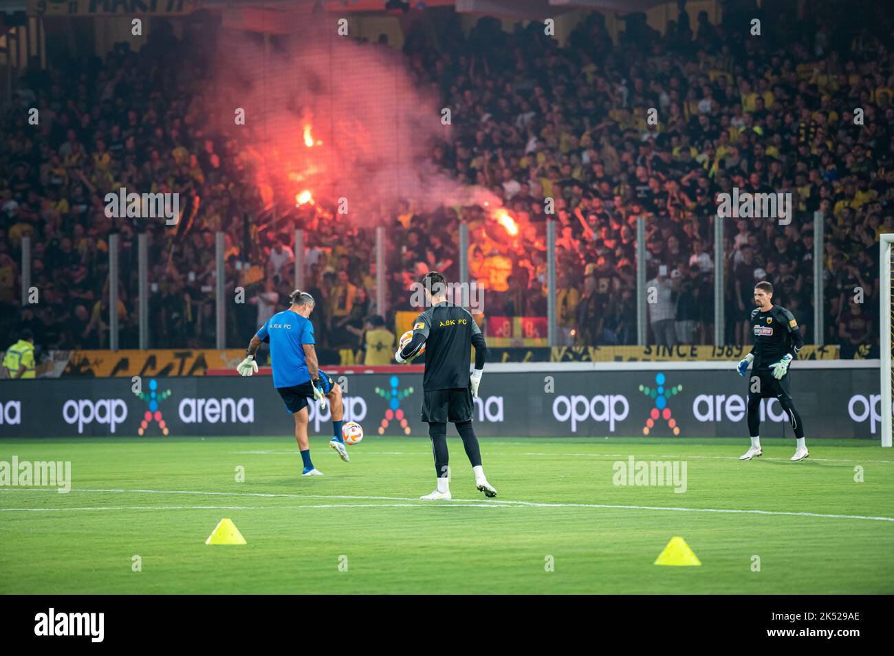 Aek athens fans hi-res stock photography and images - Alamy