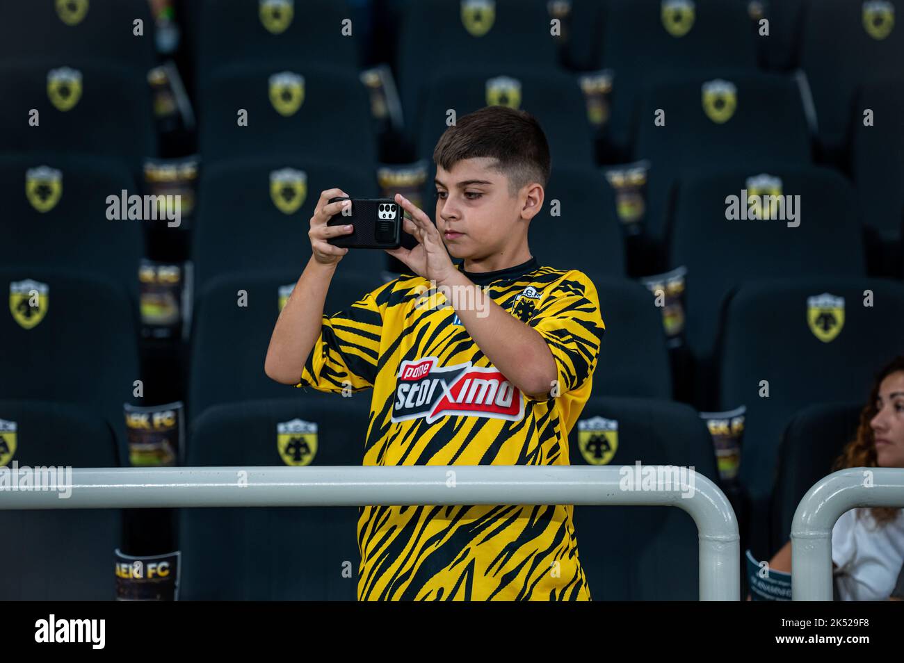 Athens, Lombardy, Greece. 3rd Oct, 2022. Fans and atmosphere in new ...