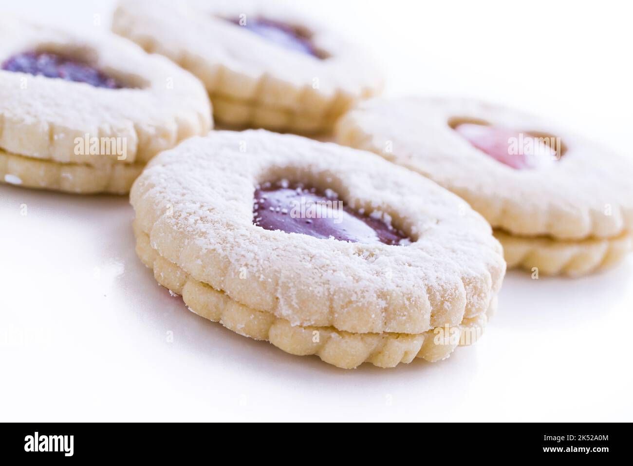Linzer Torte Cookies Stock Photo - Alamy