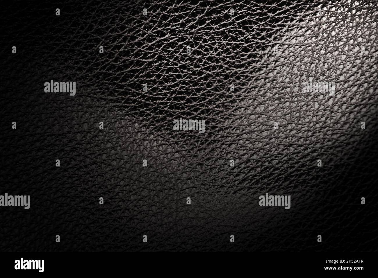Black genuine leather texture. Leather background with folds and waves ...