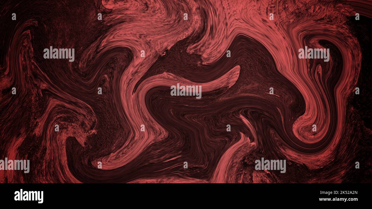 A background with wavy abstract red paint pattern Stock Photo - Alamy