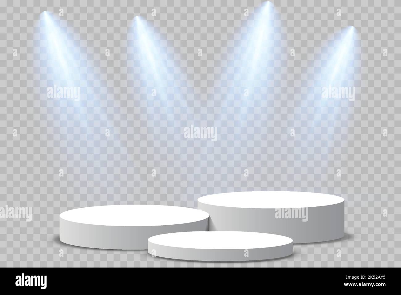 Display pedestal, Design platform, Empty product, White room and side ...