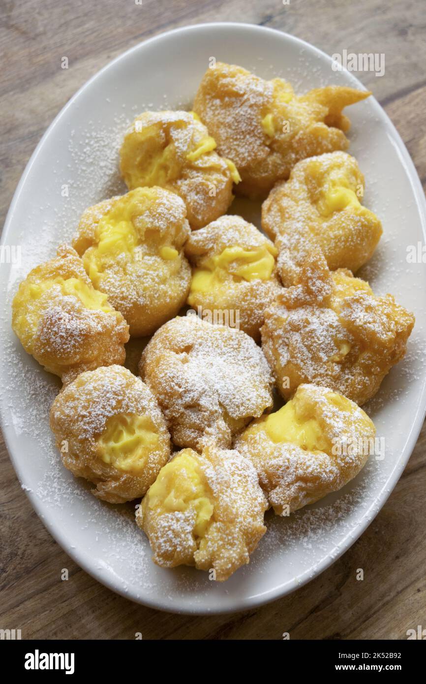 Filled with custard hi-res stock photography and images - Alamy