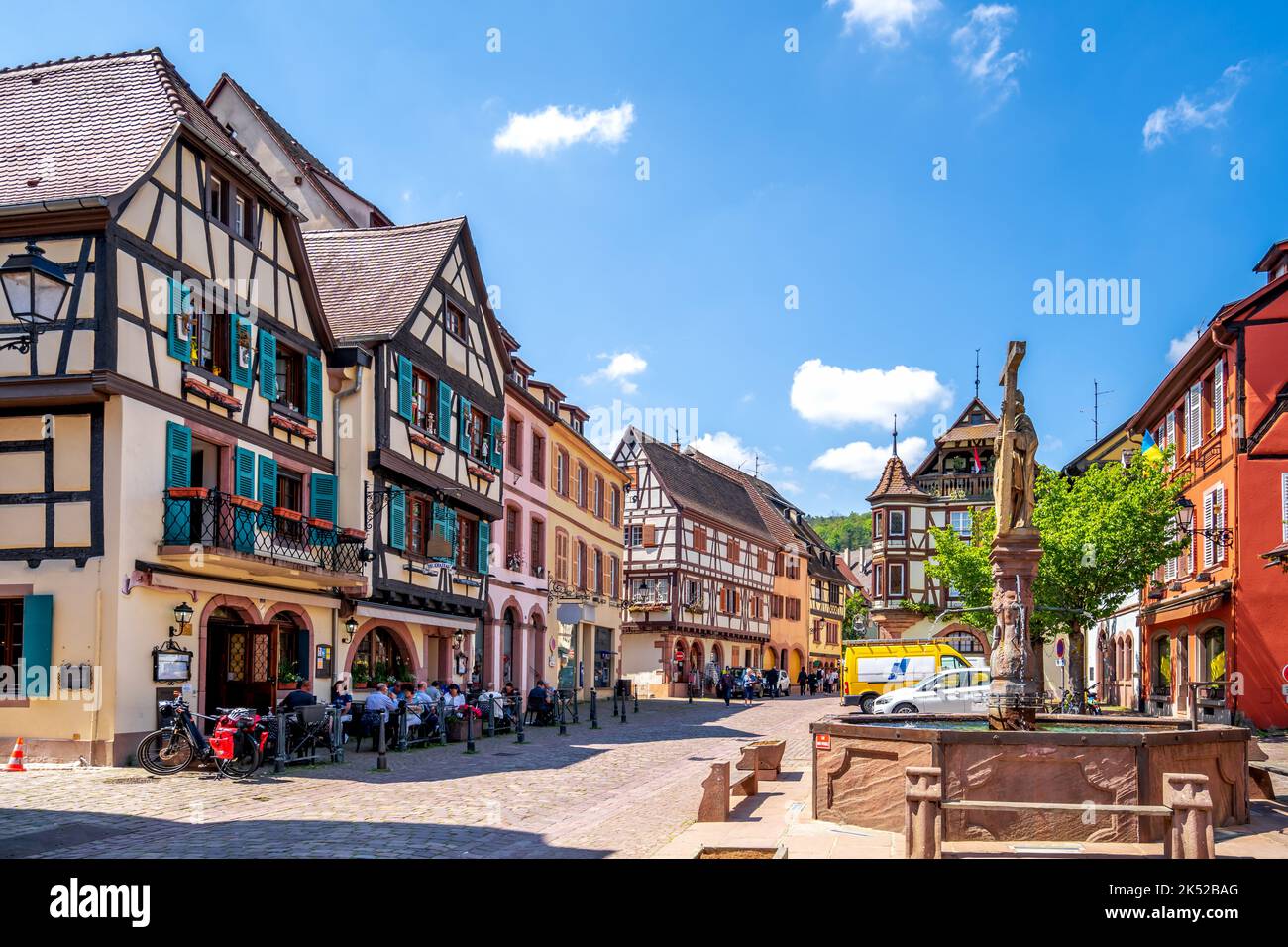 Historical city of Kaysersberg, Alsace, France Stock Photo - Alamy