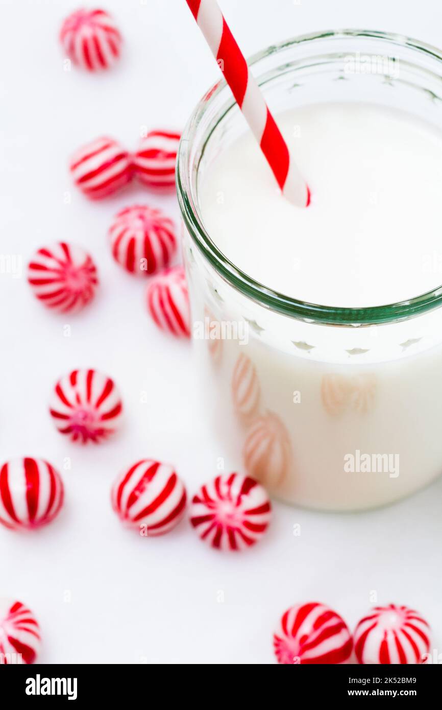Glass of milk Stock Photo - Alamy