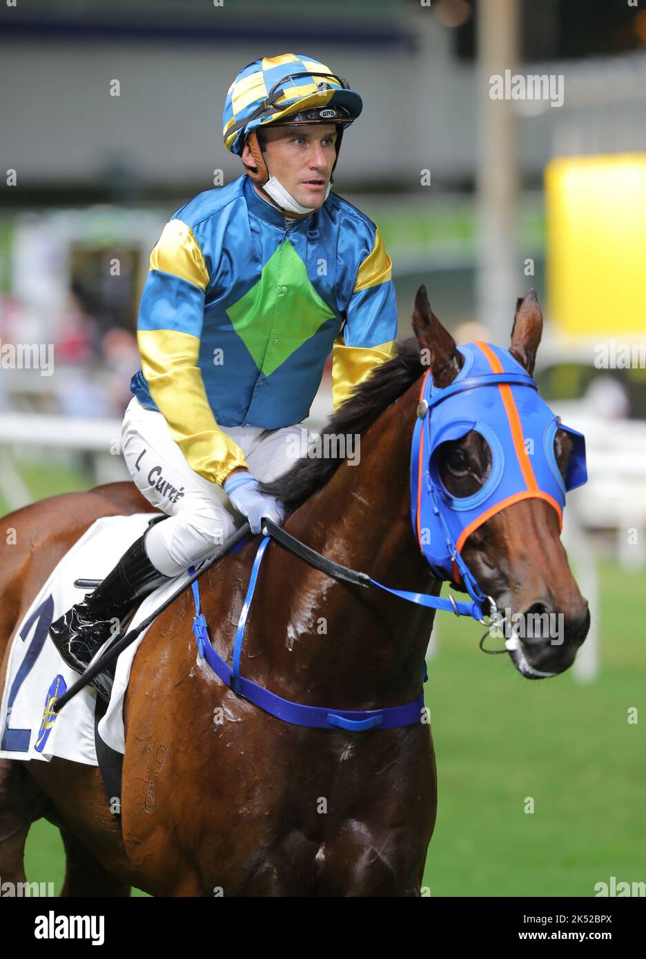 Race 2, LUCKY DIAMOND(2), ridden by Luke Currie, won the class 4 over ...