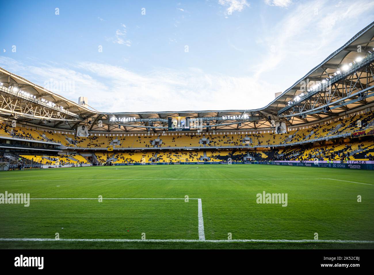 Athens, Lombardy, Greece. 3rd Oct, 2022. New stadium of AEK Athens FC ...