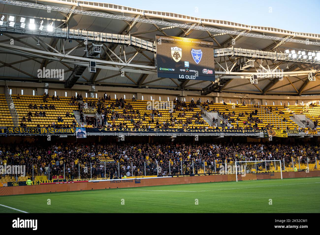 Athens, Lombardy, Greece. 3rd Oct, 2022. New stadium of AEK Athens FC ...