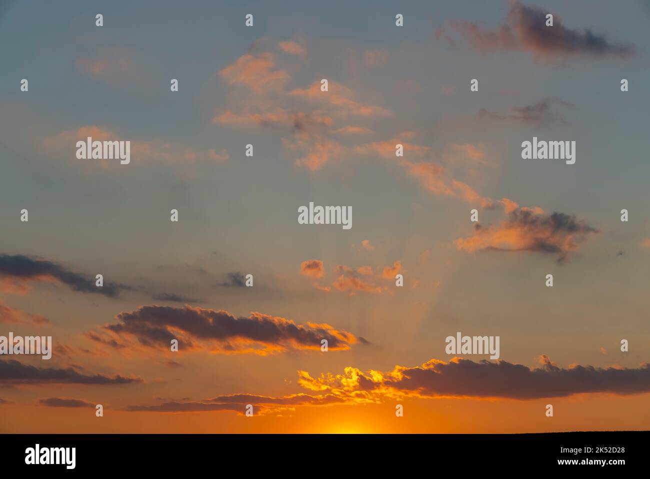 Beautiful sky with cloud before sunset Stock Photo - Alamy
