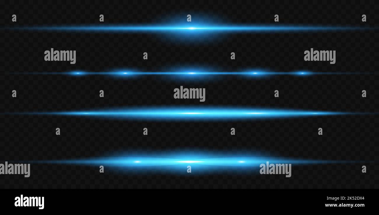 Motion light effect for banners. Blue lines. The effect of speed on a ...