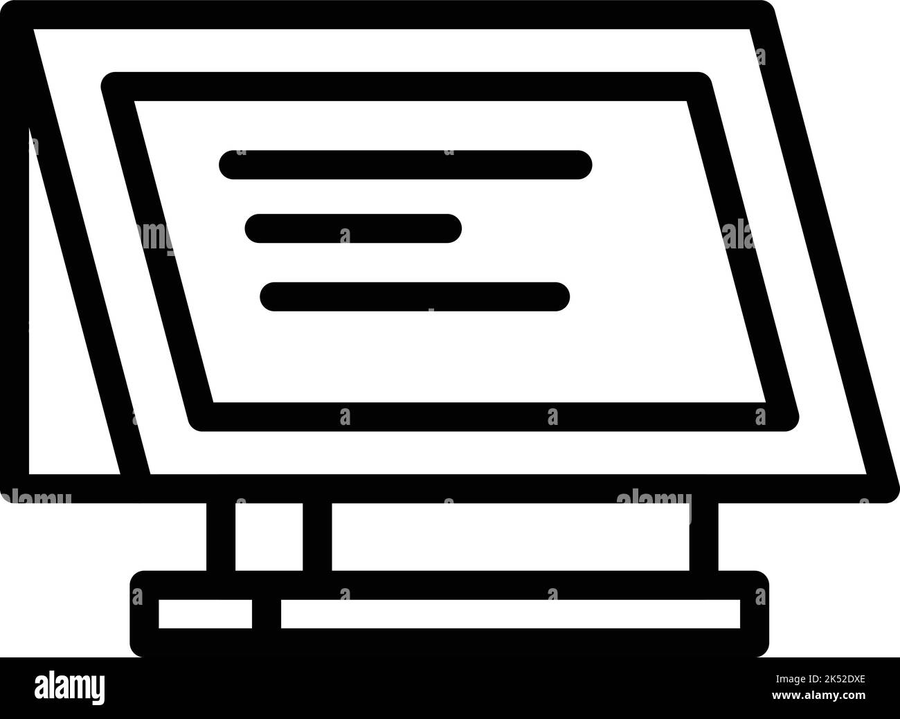 Store pos machine icon outline vector. Screen point. Register cash ... Store pos machine icon outline vector. Screen point. Register cash ...