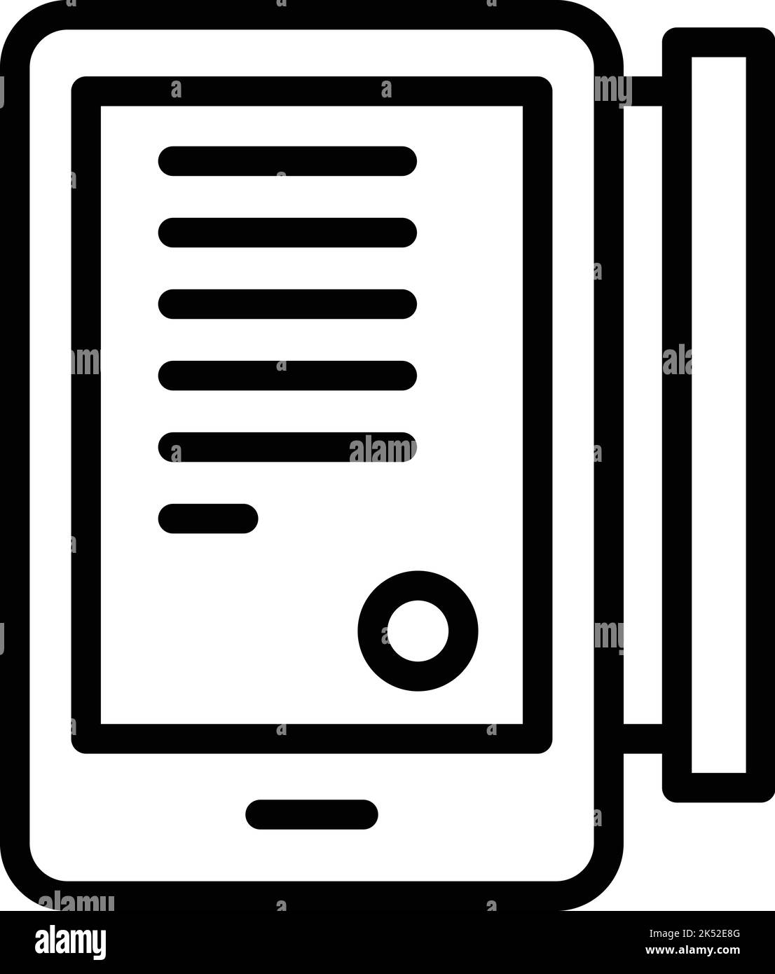 Tablet touchscreen icon outline vector. Cash register. Machine pos ... Tablet touchscreen icon outline vector. Cash register. Machine pos ...