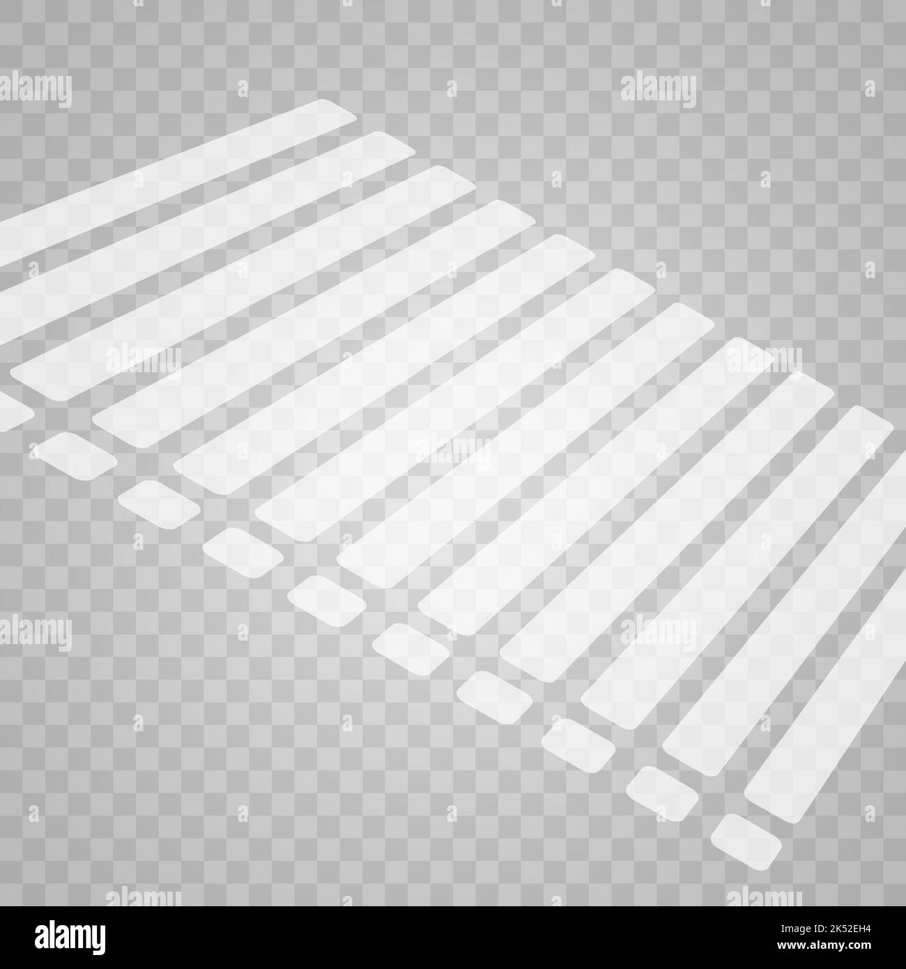 Overlay shadow effect. Transparent overlay window and blinds shadow ...
