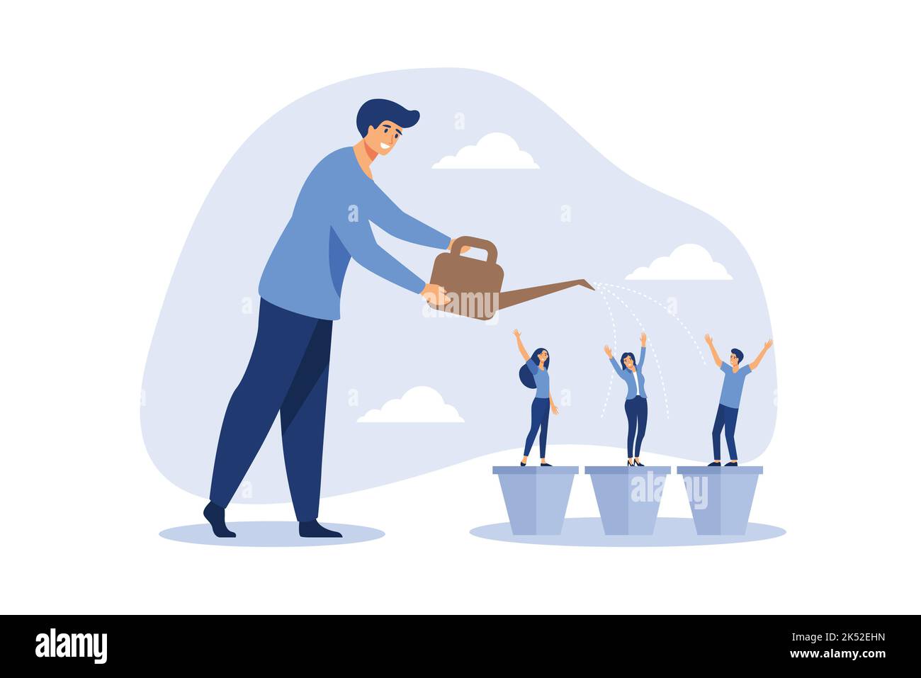 Talent development, career growth, training or coaching staff develop ...