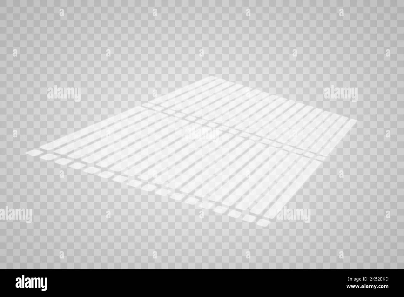 Overlay shadow effect. Transparent overlay window and blinds shadow ...