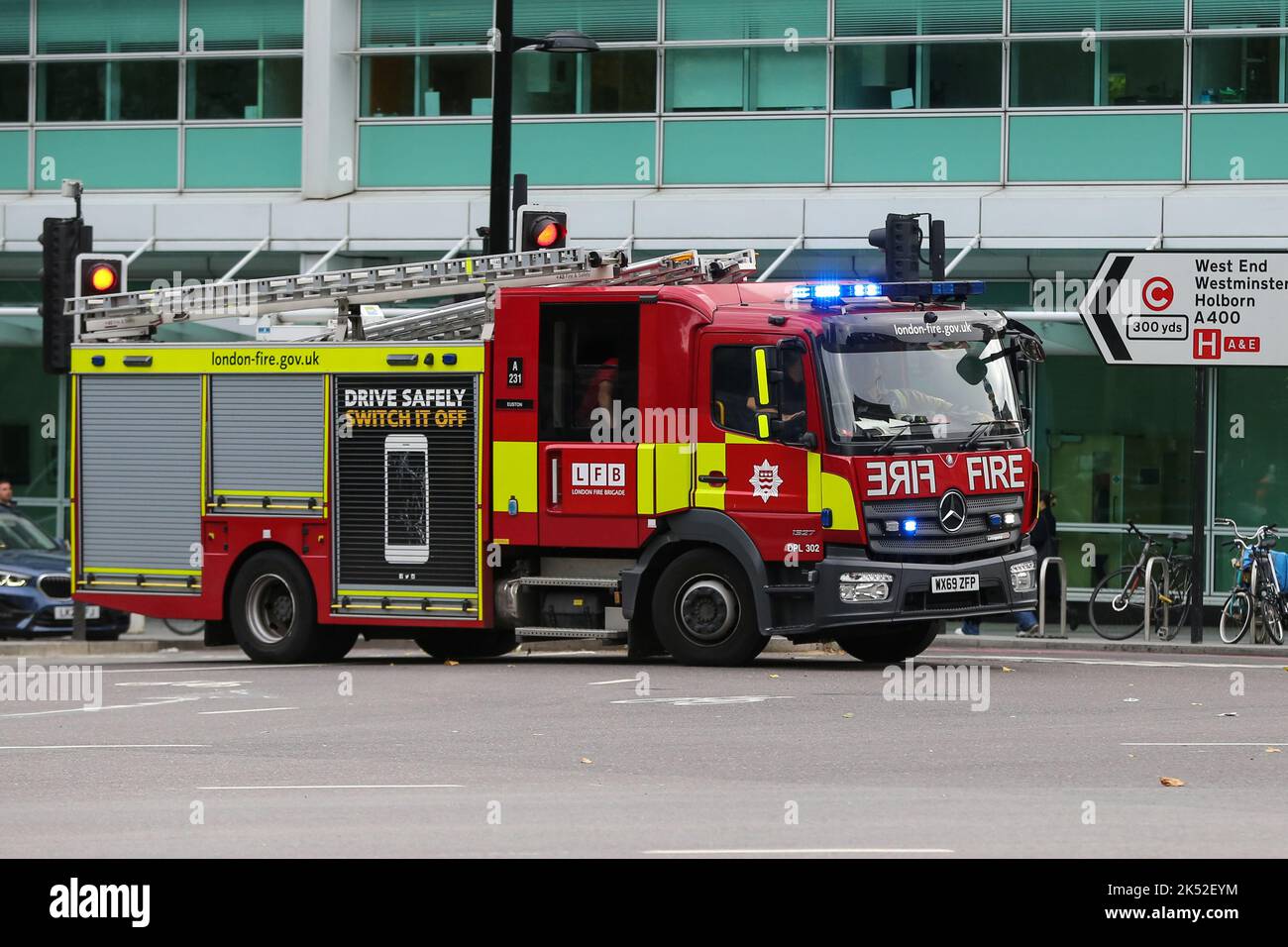 A fire engine seen in London, UK Stock Photo - Alamy