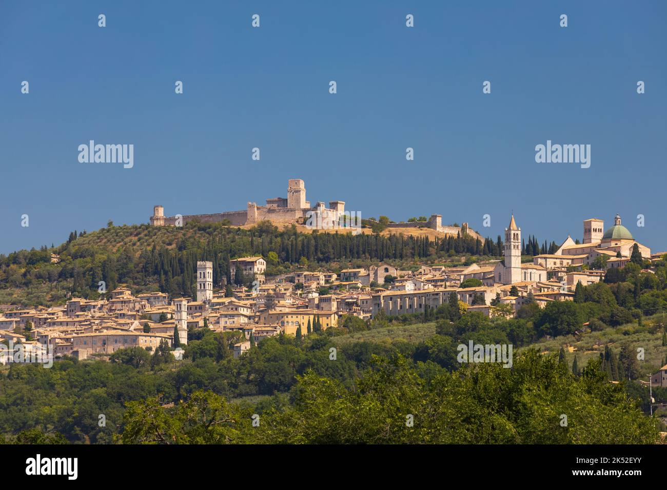 Assisi old town, Province of Perugia, Umbria region, Italy Stock Photo ...