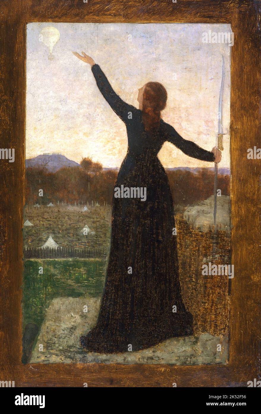 Pierre Puvis de Chavannes - The Balloon - 1870 Stock Photo - Alamy