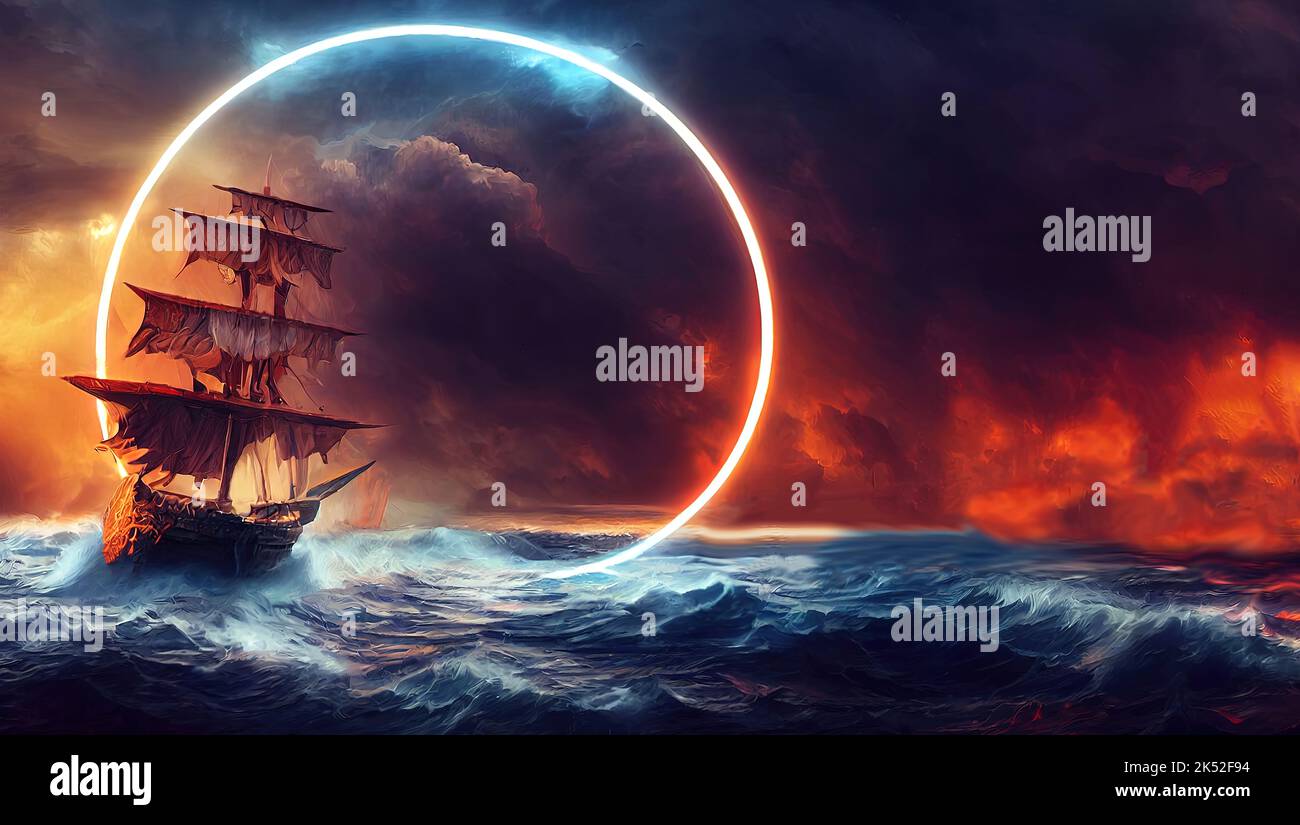Ship stormy sea hi-res stock photography and images - Alamy