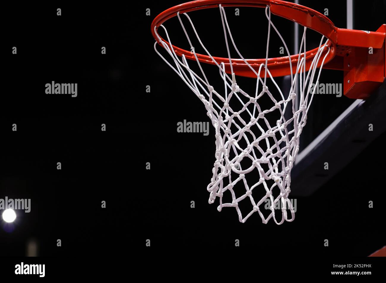 Shallow depth of field (selective focus) details with a basketball ...