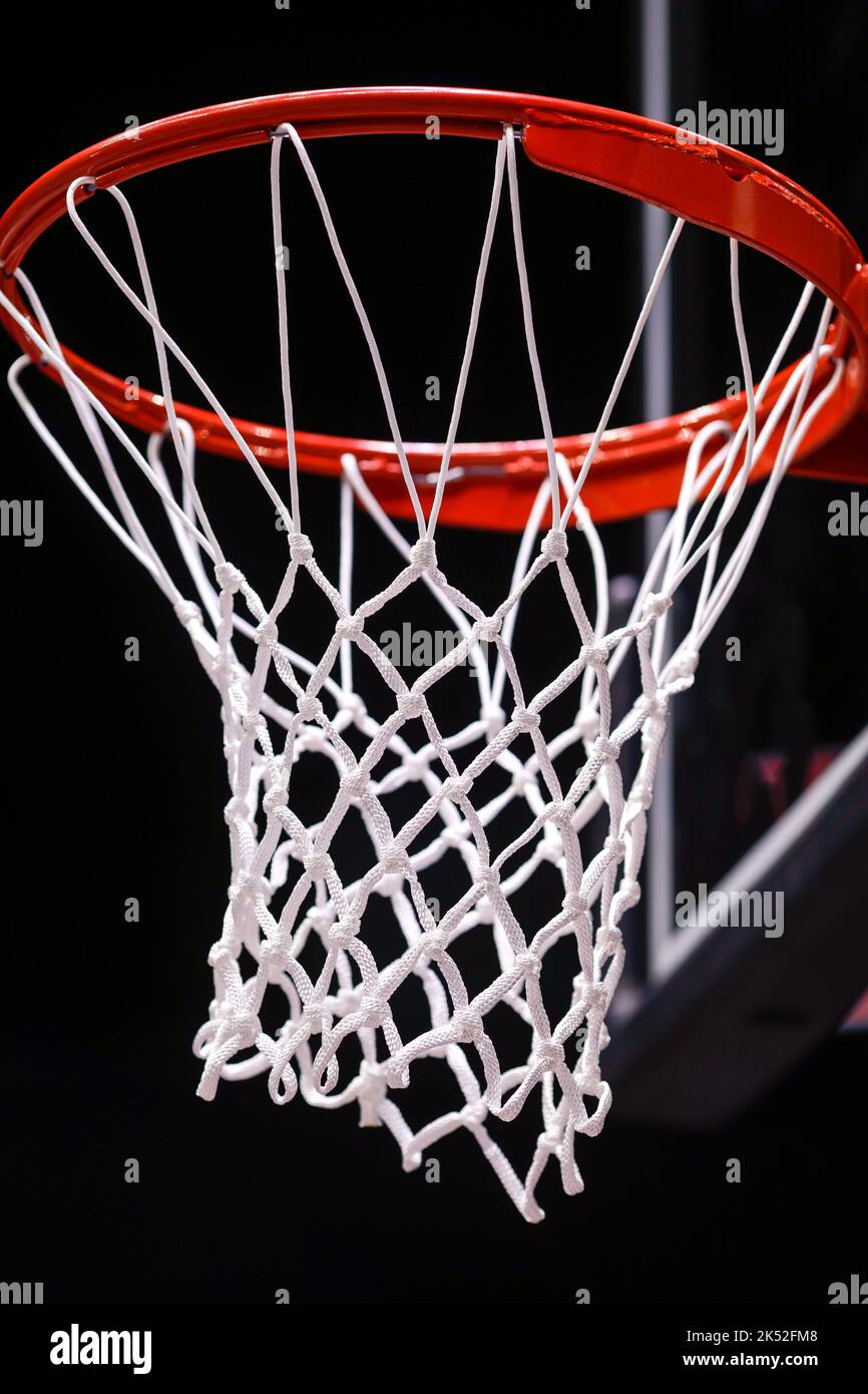 Shallow depth of field (selective focus) details with a basketball ...