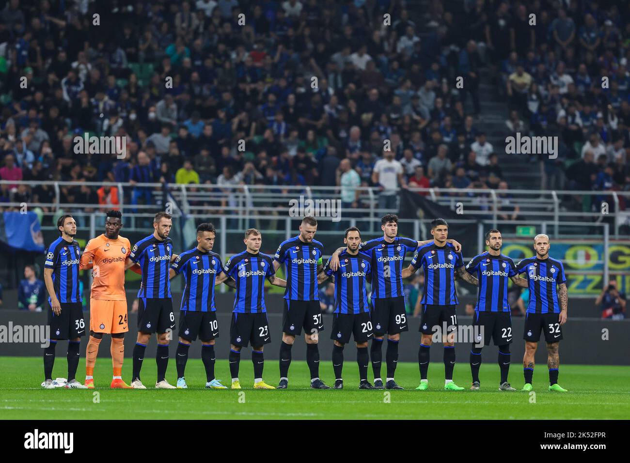 FC Internazionale team during the UEFA Champions League 2022/23 Group ...