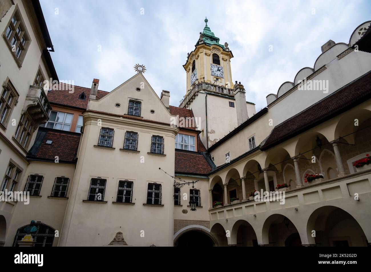 Old Town Hall, Bratislava City Museum (Mestske Muzeum), courtyard ...