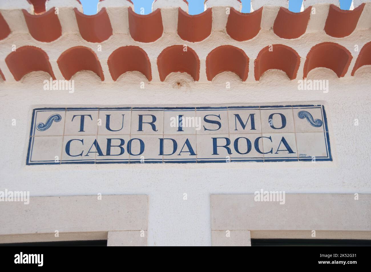 Sign for Tourist Office, Cabo da Roca, Portugal - the most westerly ...