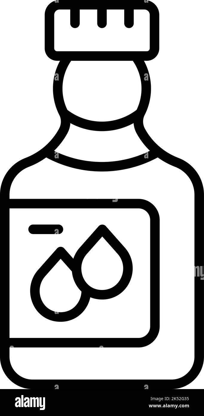 Virgin oil bottle icon outline vector. Olive food. Extra vegetable ...