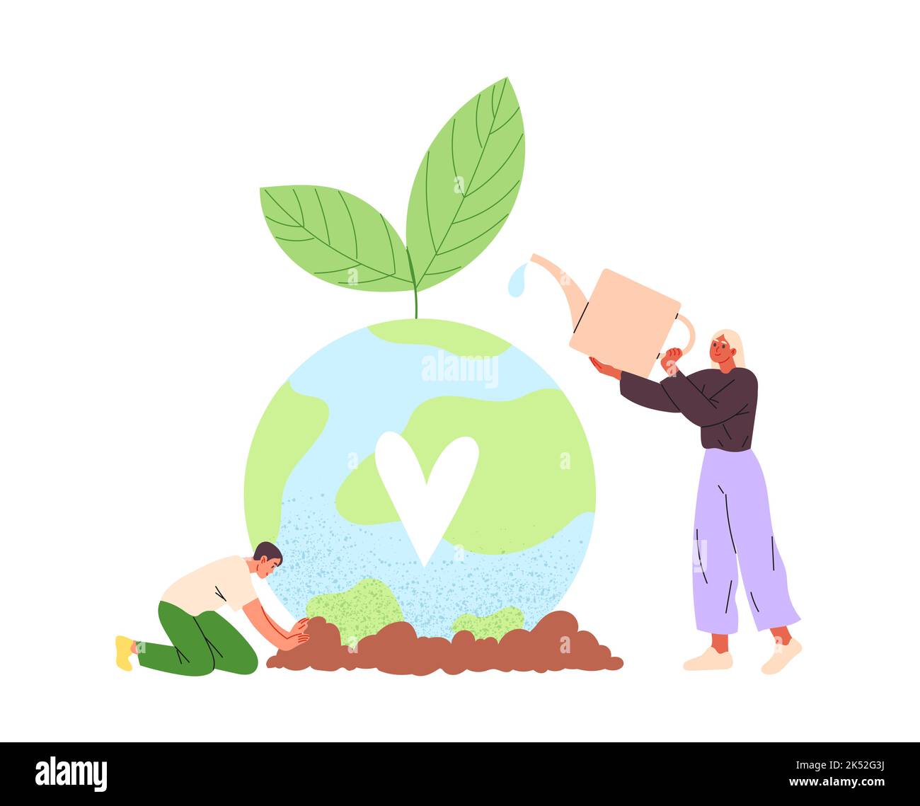 People take care of the planet earth Stock Vector Image & Art - Alamy