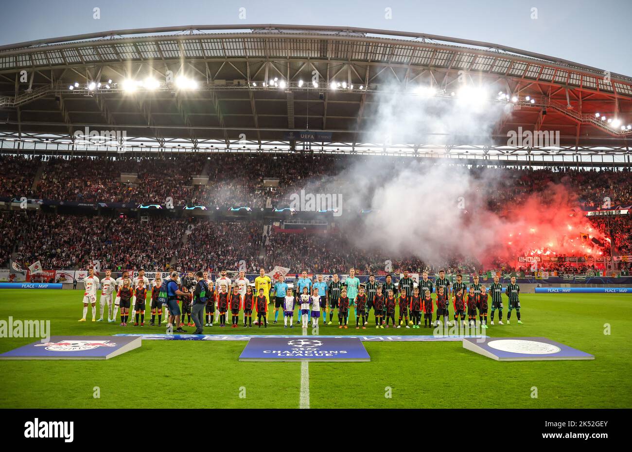 Leipzig, Germany. 05th Oct, 2022. Soccer: Champions League, Group stage ...