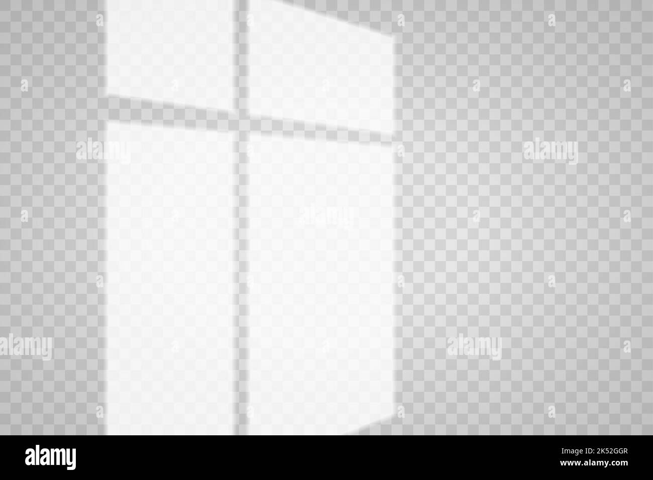 Overlay shadow effect. Transparent overlay window and blinds shadow ...