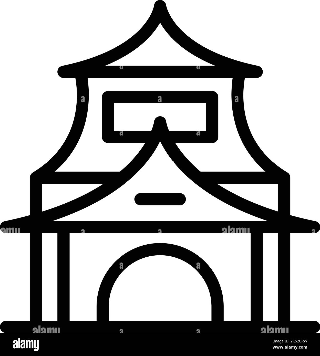 Korean ancient architecture Black and White Stock Photos & Images - Alamy