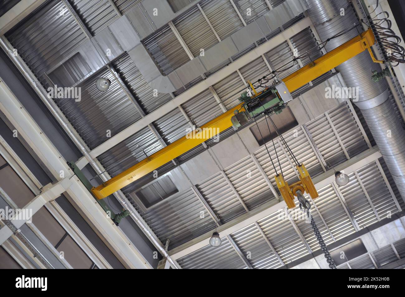 Crane beam at an industrial plant. bottom view. industry Stock Photo ...