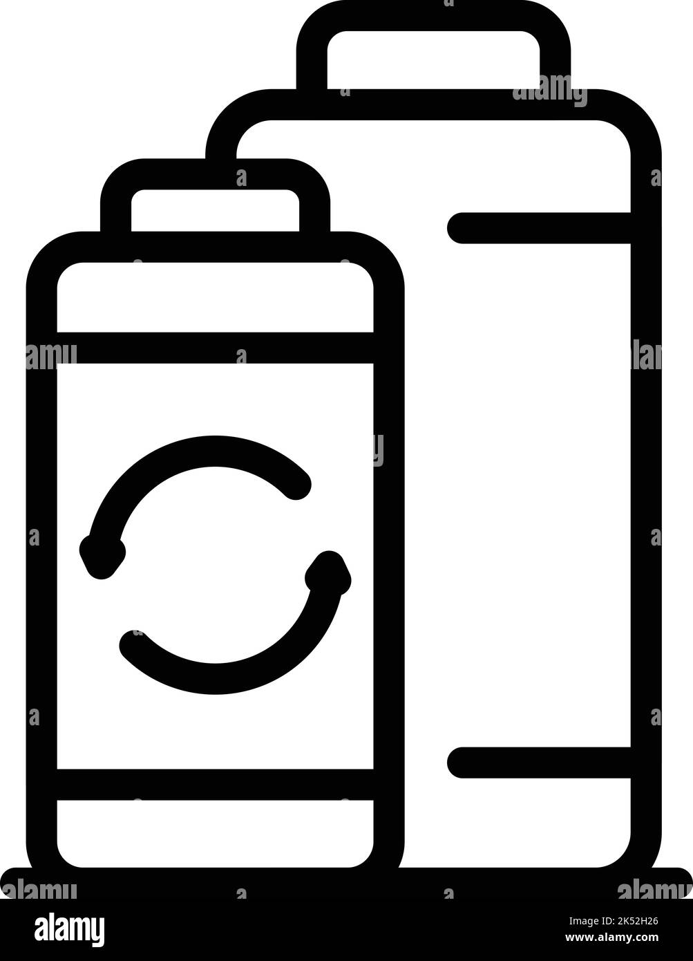 Eco battery icon outline vector. Clean energy. Wooden bio Stock Vector ...