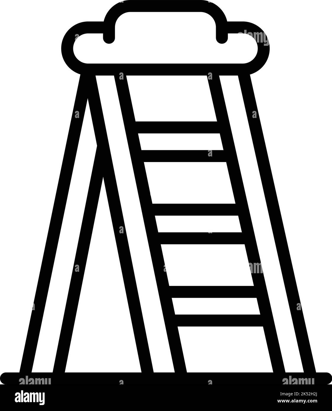 Man ladder painting Black and White Stock Photos & Images - Alamy